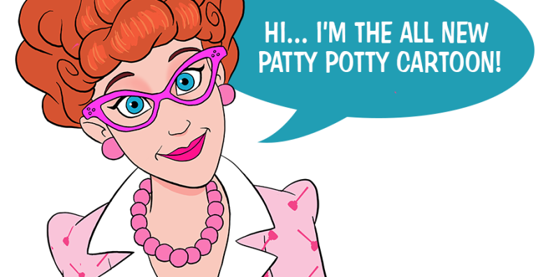 Patty Potty - No Wipes in the Pipes - Trash em dont flush em