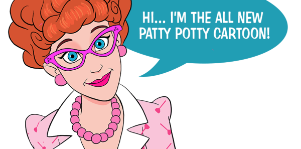 Patty Potty - No Wipes in the Pipes - Trash em dont flush em